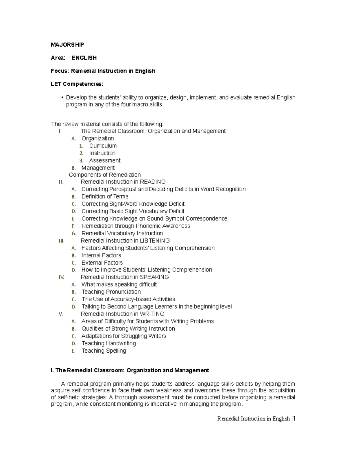 CESC Module 1 - NOTES - COMMUNITY ENGAGEMENT, SOLIDARITY AND ...