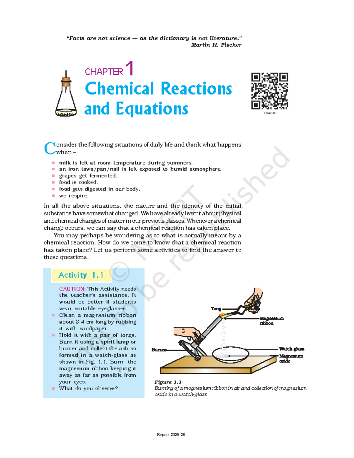 Science 101: Chapter 1 - Chemical Reactions and Equations - Studocu