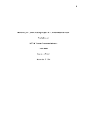 Task 3 D630-Passed - Evaluating Curriculum Alignment Alesha Duncan ...