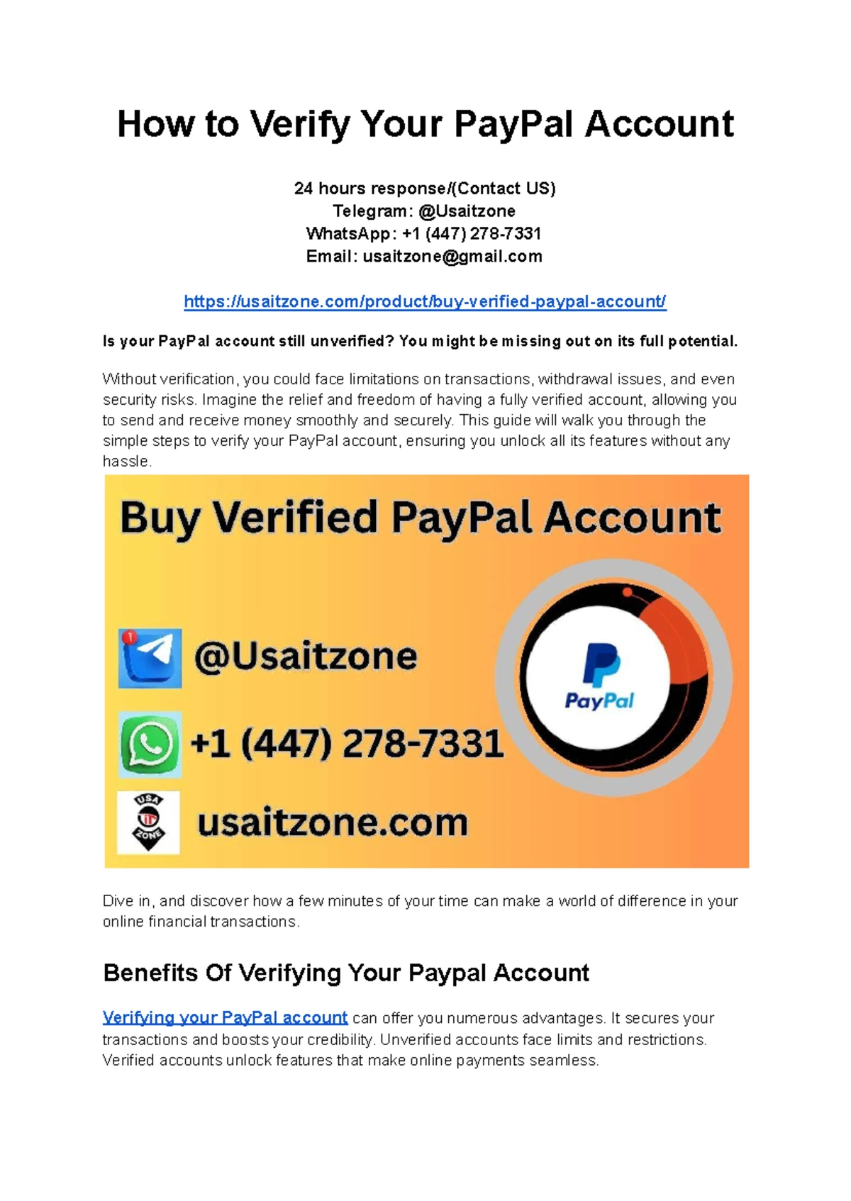 How to Verify Your PayPal Account: A Step-by-Step Guide - Studocu