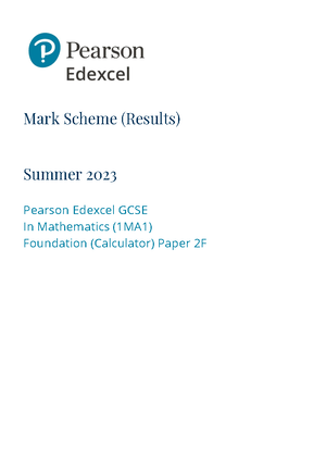 Mathematics Paper 1 Foundation Tier - Pearson Edexcel Level 2 GCSE Exam ...