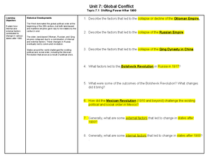 Unit 5.2 Atlantic Revolutions Graphic Organizer - Name: - Studocu