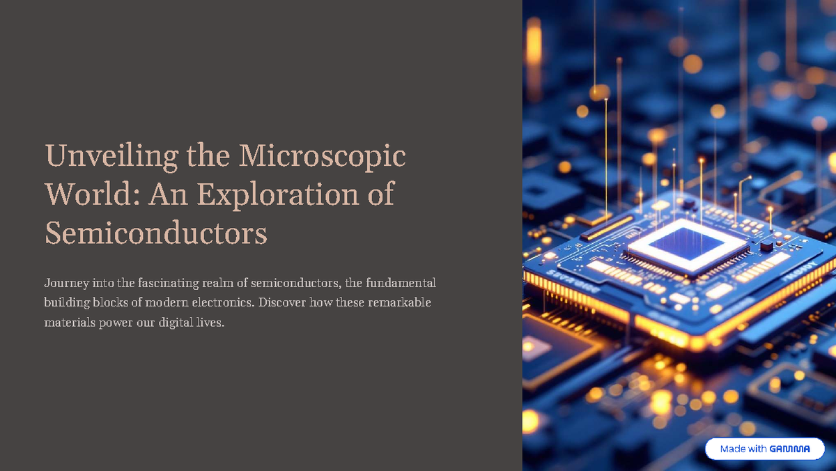 Exploring Semiconductors: The Microscopic Foundations of Electronics ...