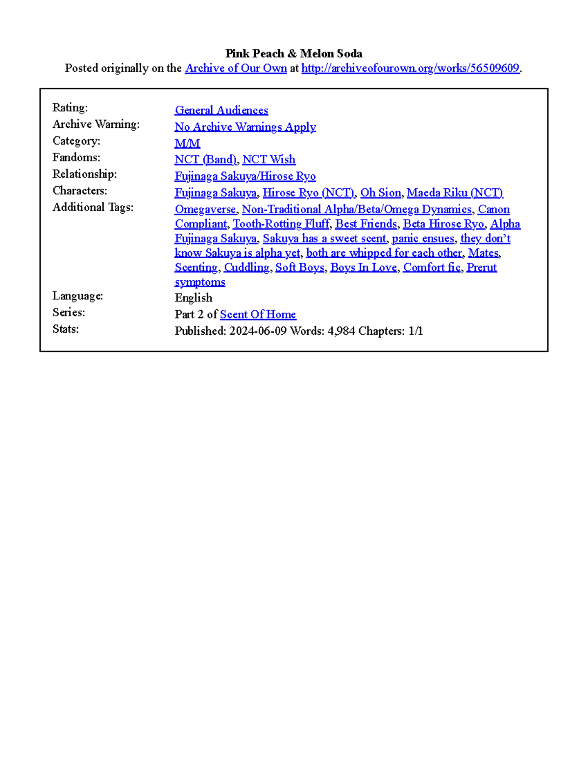 NCT (Band) Final Exam: Pink Peach Melon Soda Analysis - Studocu