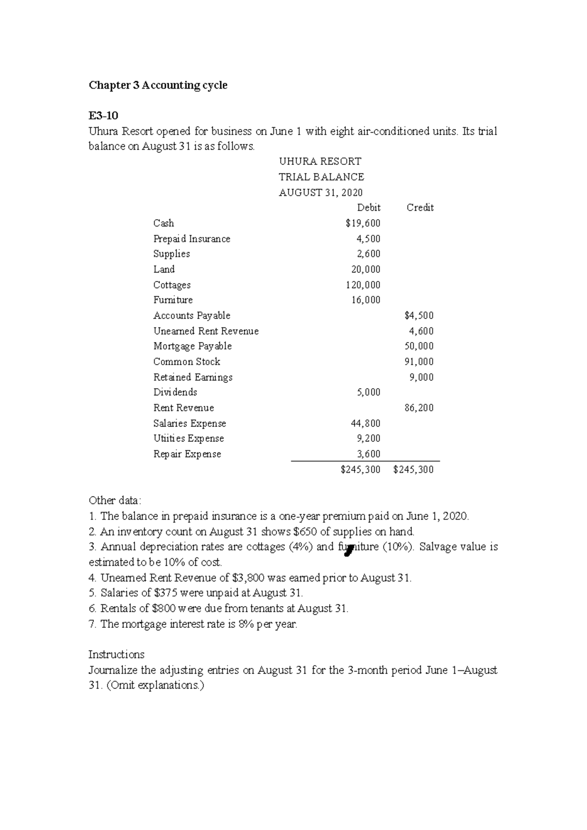 Accounting Cycle Discussion - Chapter 3 and 5 Entries - Studocu