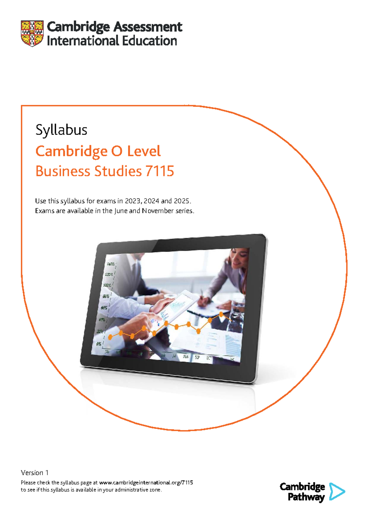 Cambridge O Level Business Studies 7115 Syllabus Overview for 2023-2025 ...