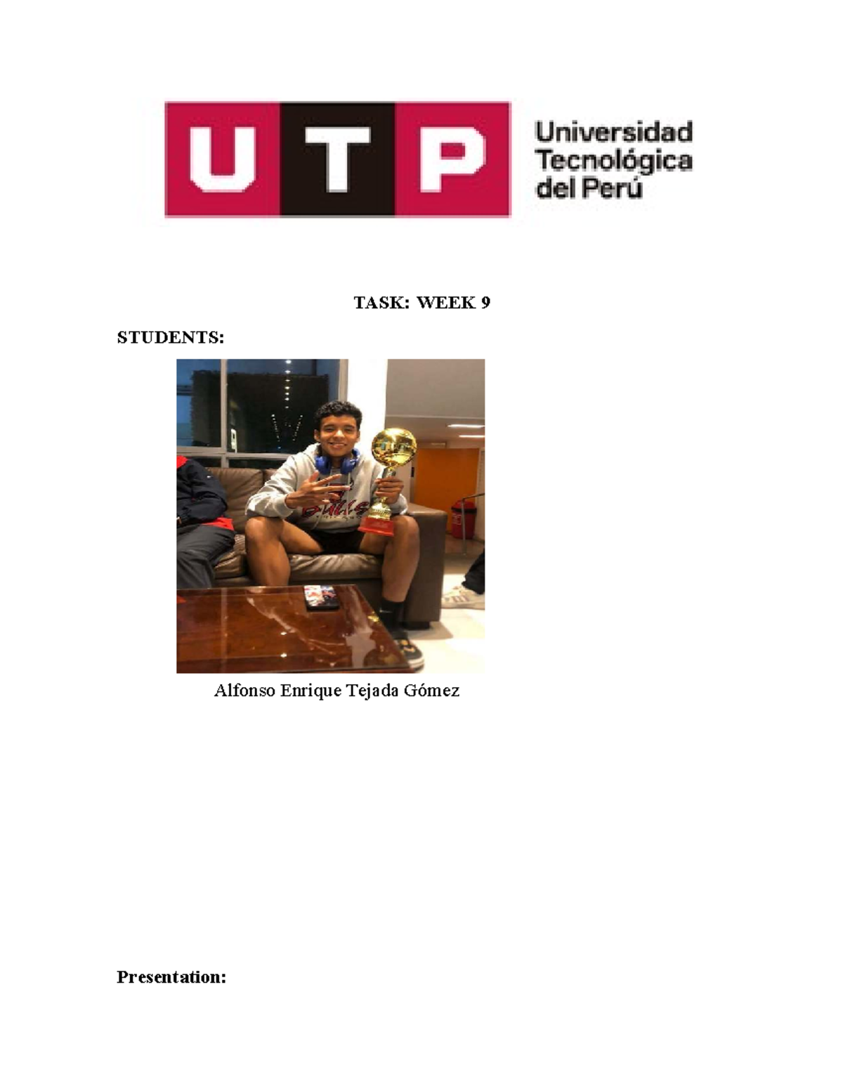 WEEK 9 Presentation Notes - Alfonso Tejada - Studocu