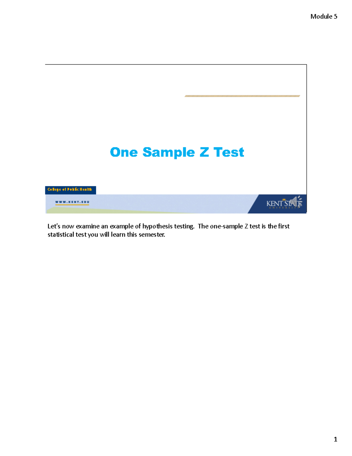 One Sample Z Test: Hypothesis Testing Overview and Practice Problems ...