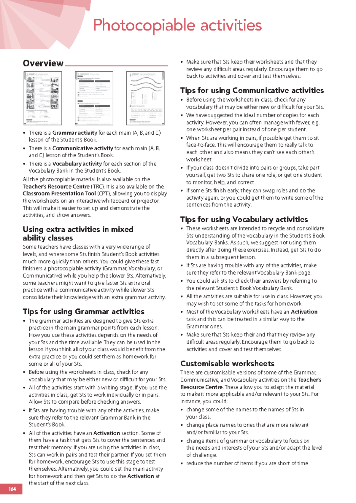 A1-A2 Photocopiables Grammar Activities Overview - Studocu