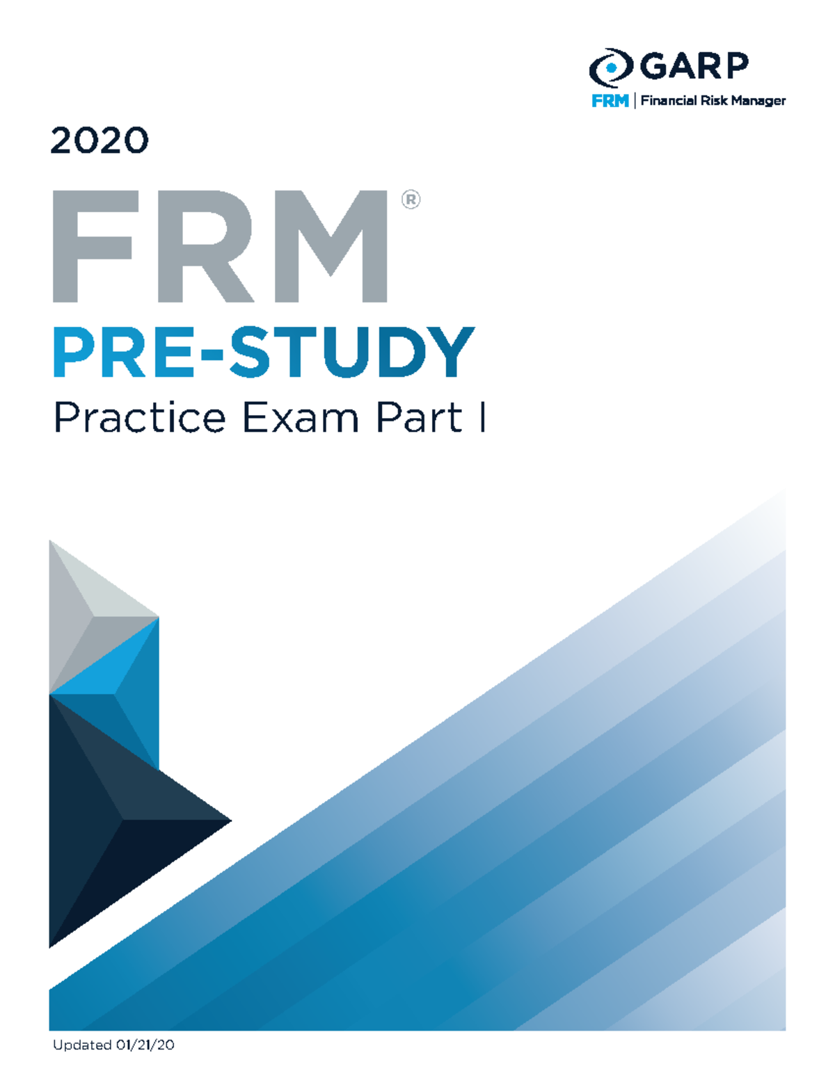 2020 FRM Part I Practice Exam with Learning Objectives and Answers - Studocu