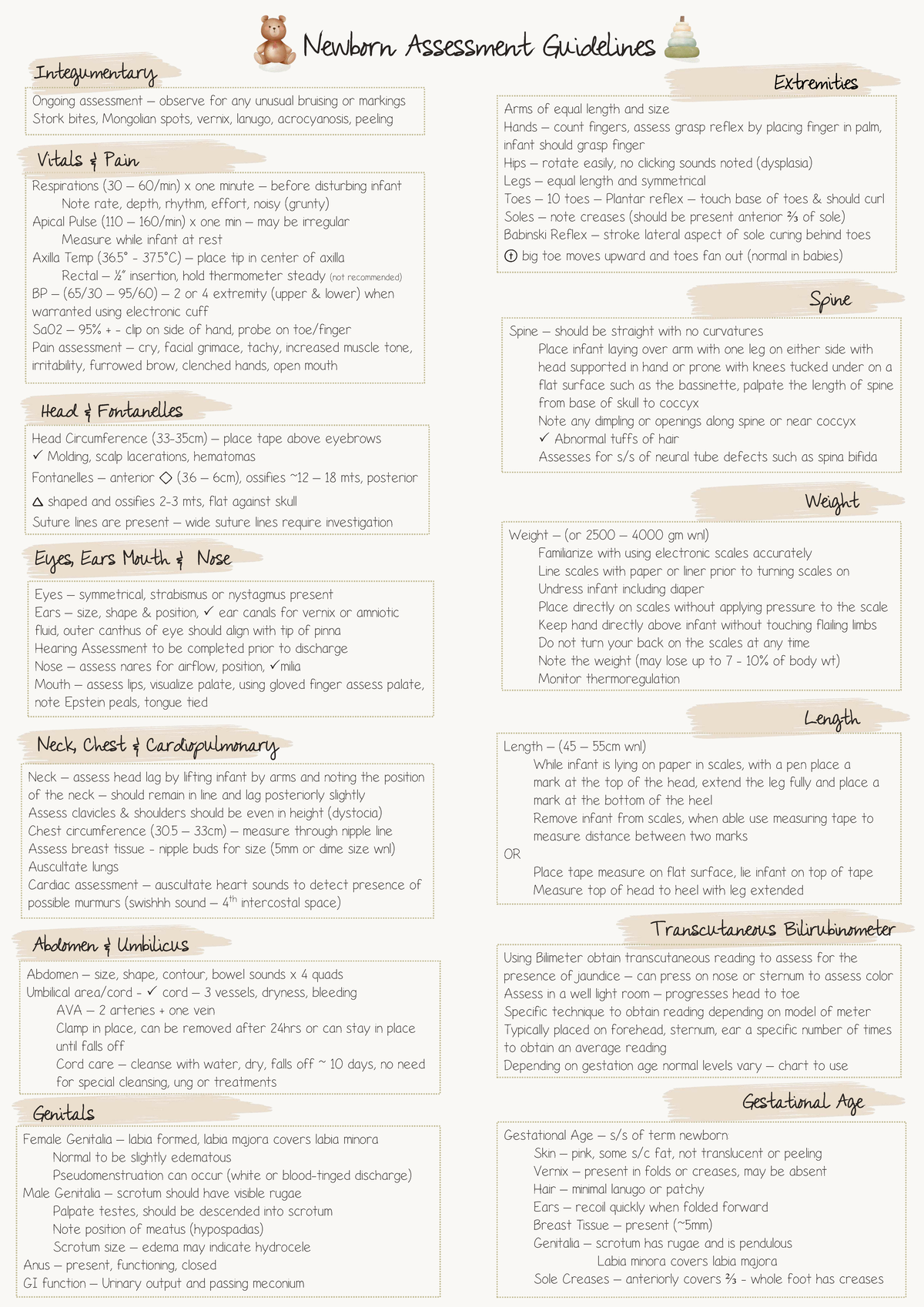 Newborn Assessment Guidelines 2025 - Newborn Assessment Guidelines ...