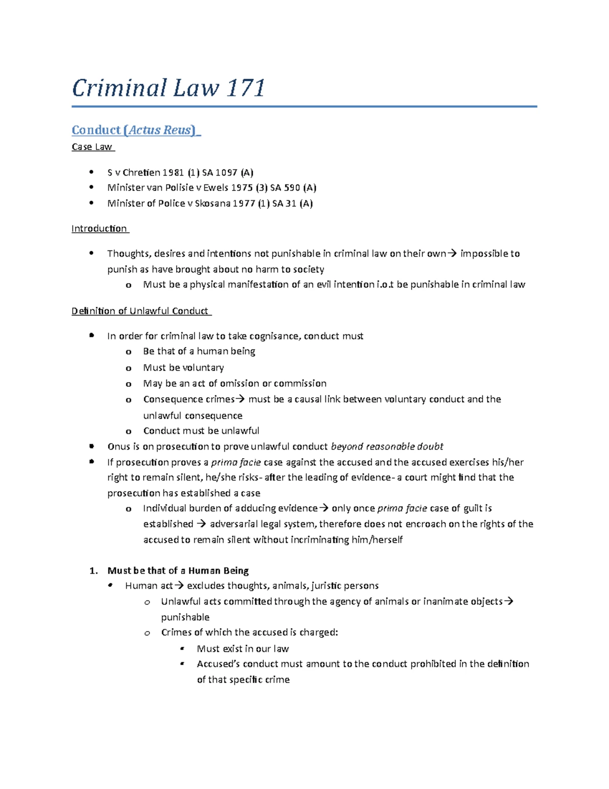 Criminal Law 314: Understanding Crime and Its Foundations in Topic 1 ...