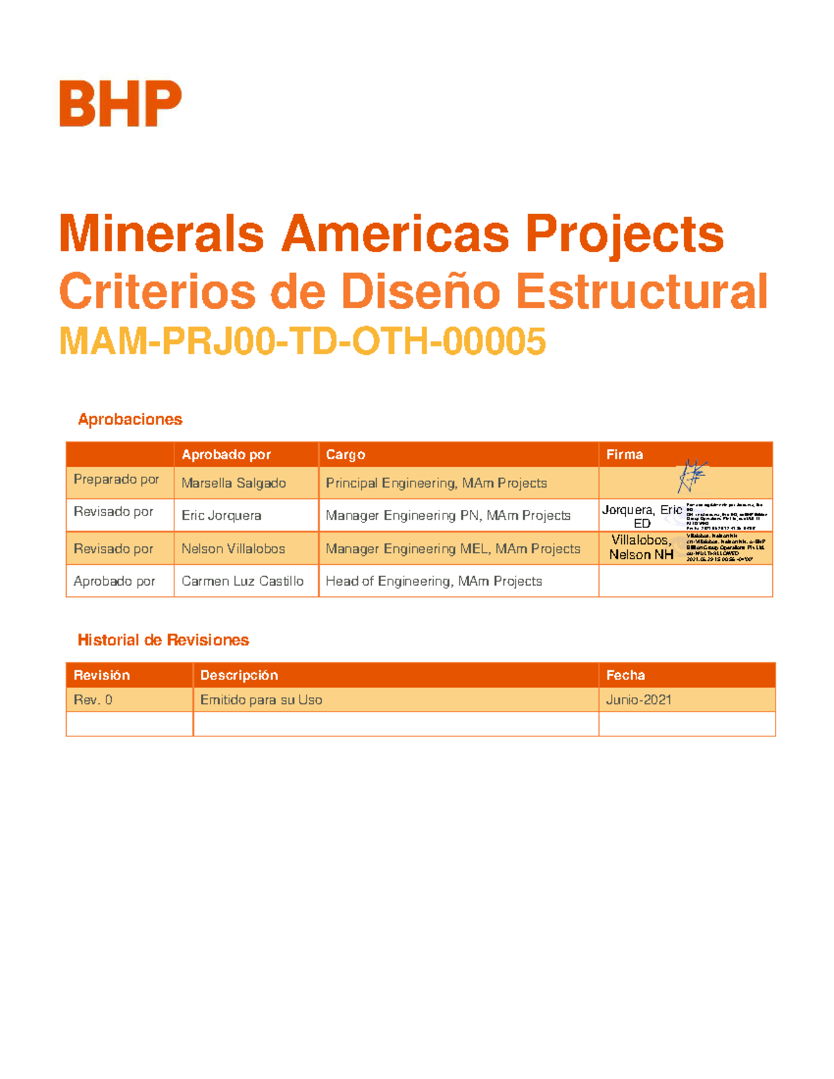 Criterios de Diseño Estructural para Proyectos BHP (MAM-PRJ00-TD-OTH) - Studocu