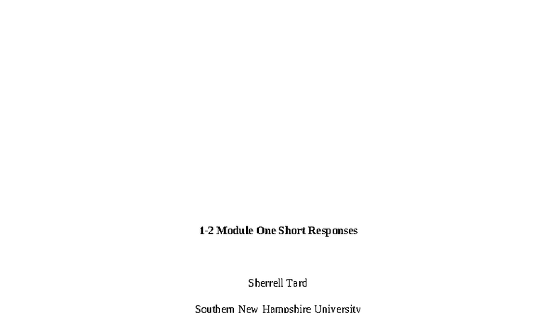 HIS 200: Module 1 Short Responses on Historical Lenses - Studocu