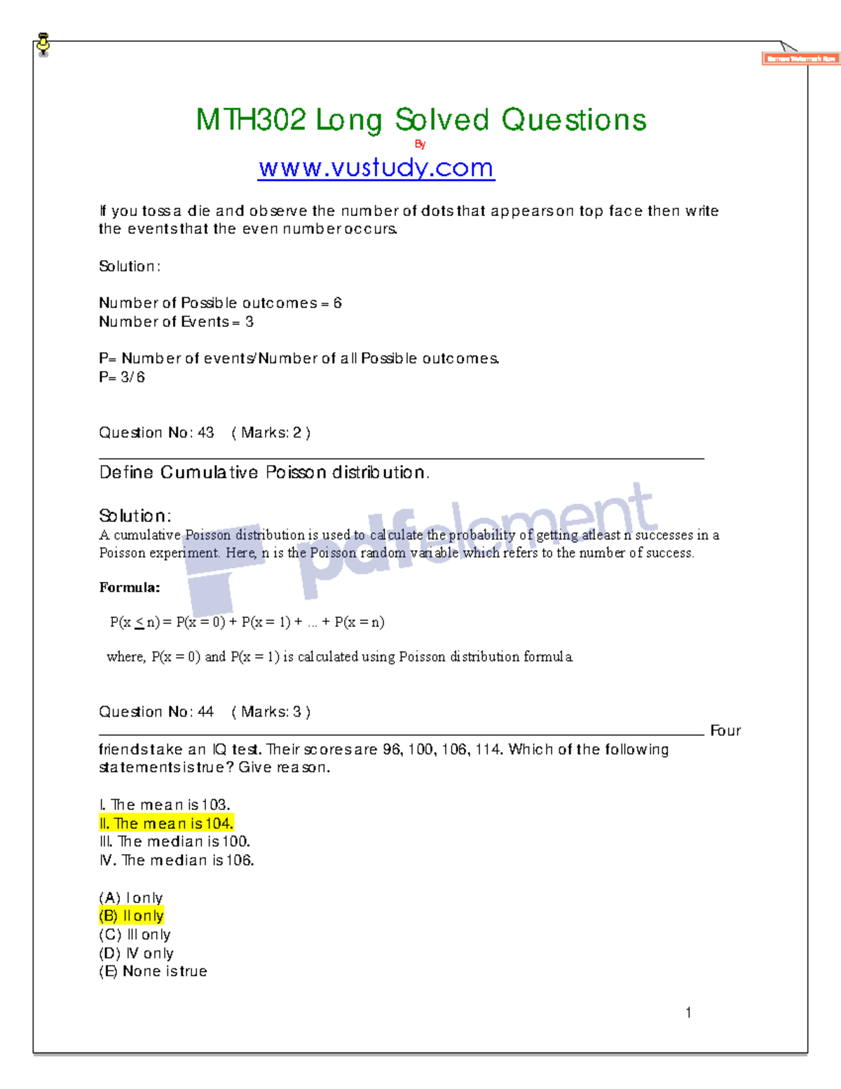 MTH302 Midterm Solved Subjective Questions & Solutions by Uzair - Studocu