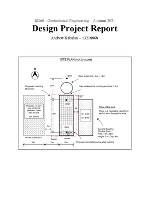 [Solved] Calculate the bearing capacity of this foundation using Hansens - Geotechnical ...