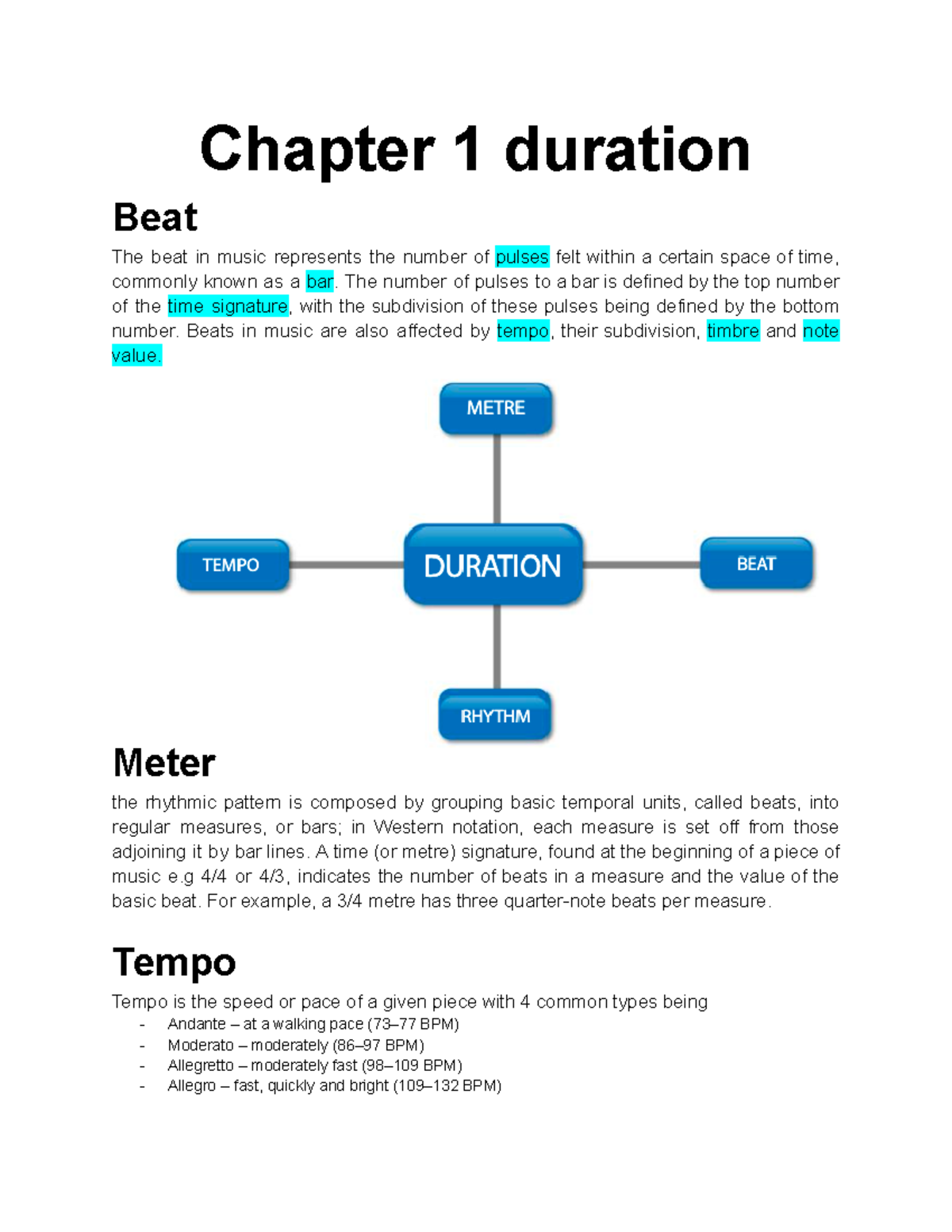 Year 11 Music Notes: Understanding Rhythm, Meter, and Pitch Techniques ...