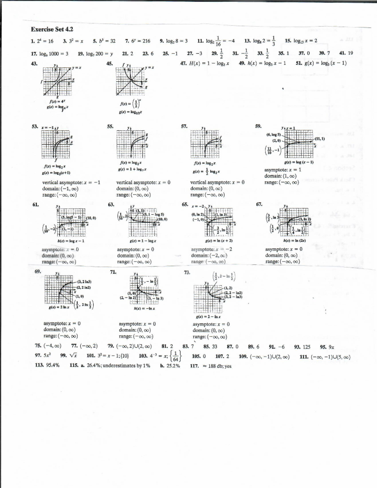 4.2 HW Answers - Exercise Set Solutions - Studocu