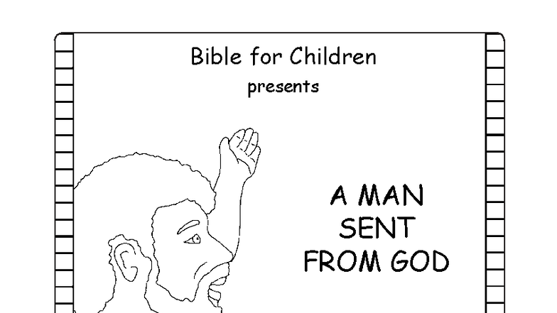 A Man Sent From God: Bible Story for Children (CB6) - Studocu