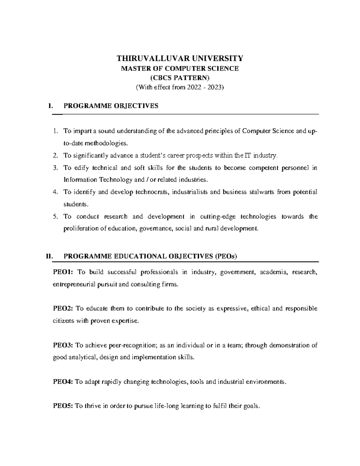 21-M.Sc. Computer Science - THIRUVALLUVAR UNIVERSITY MASTER OF COMPUTER ...
