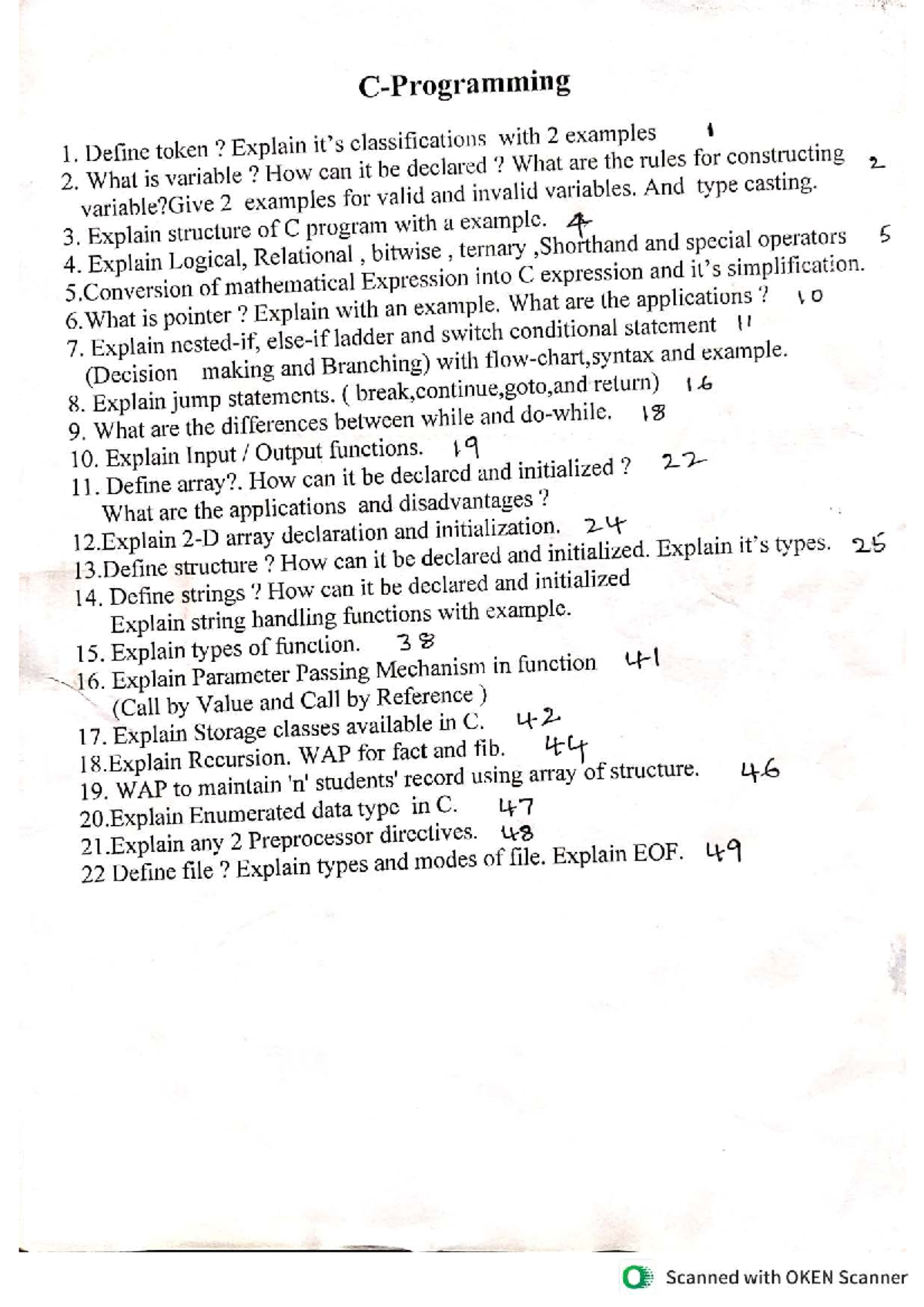 C Programming for Toppers: Comprehensive Study Guide - Studocu