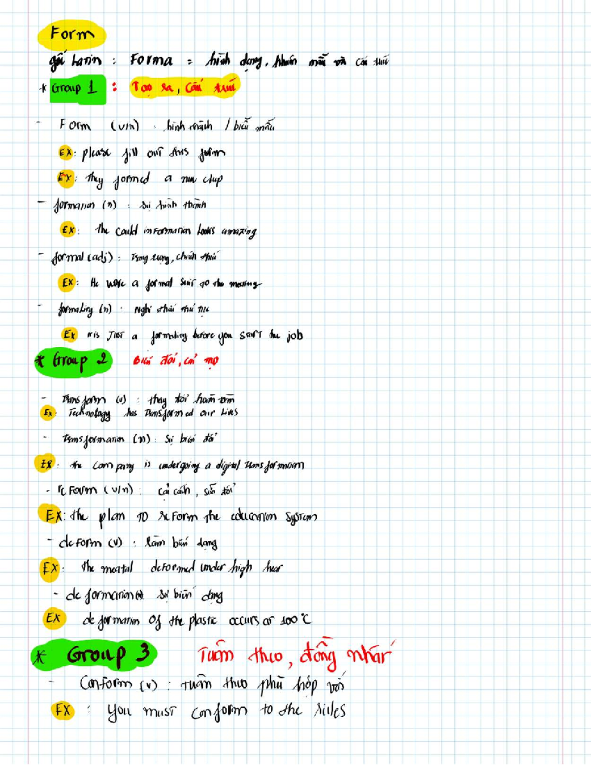 Form Gói Harin: High Dang, Hhum Main & Cán The Group 1 Notes - Studocu