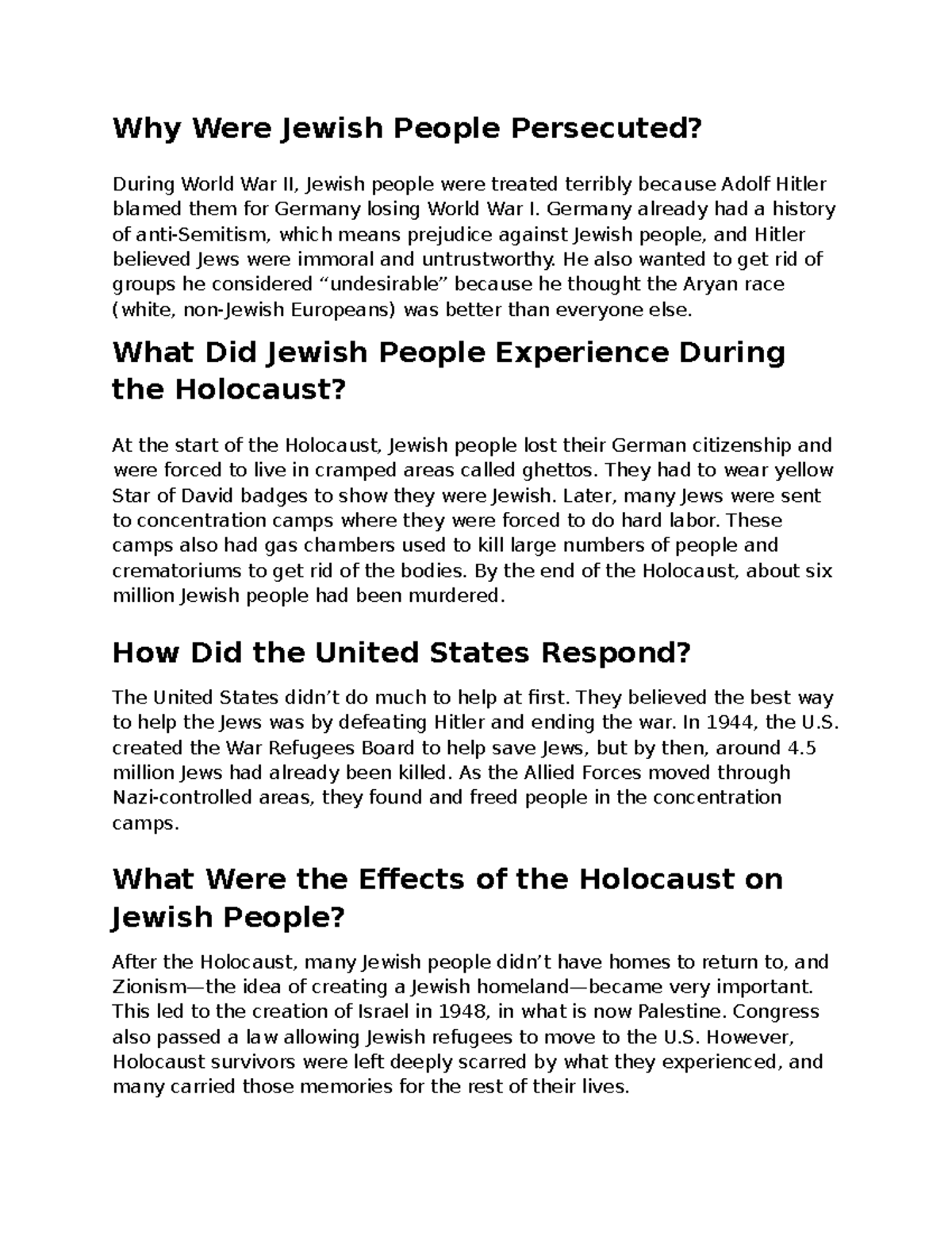 05.04 Holocaust - wwsadaawaweqawewwe - Why Were Jewish People ...
