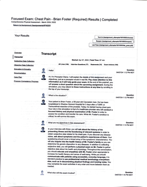 D222 Smart Goals - D222: Comprehensive Health Assessment Carol Smith ...