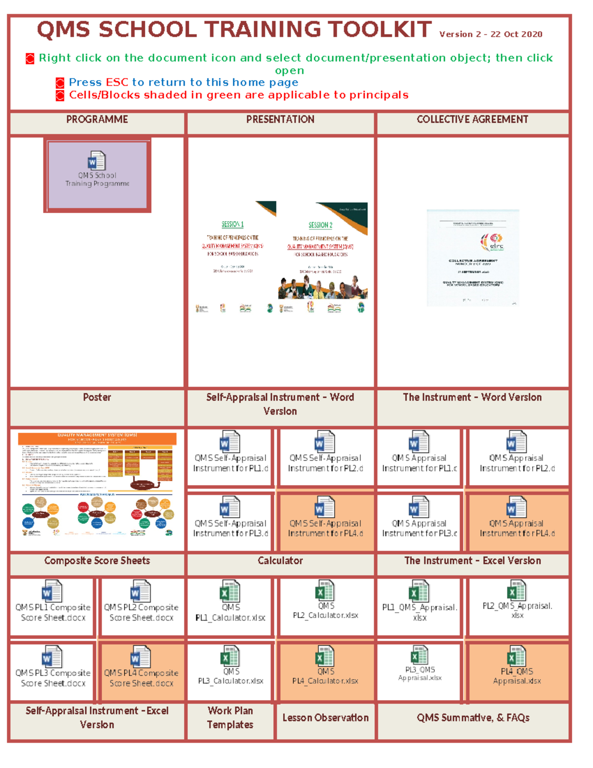QMS School Training Toolkit Version 2 - QMS SCHOOL TRAINING TOOLKIT Version 2 – 22 Oct 2020 ...