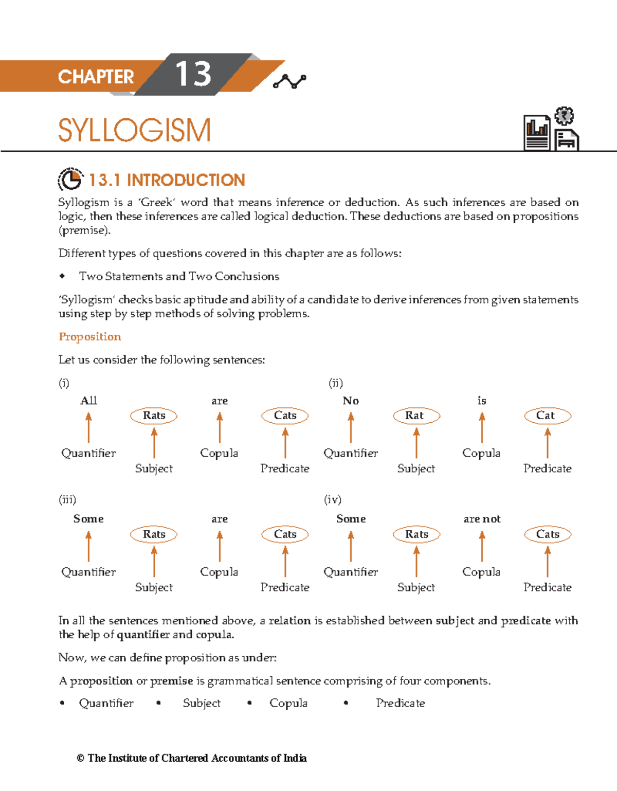 Syllogism Concepts and Types - Icai Course Notes - Studocu