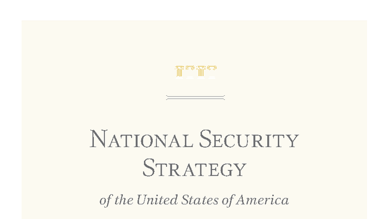 NSS Final Exam Notes - National Security Strategy (NSS) 2017 - Studocu