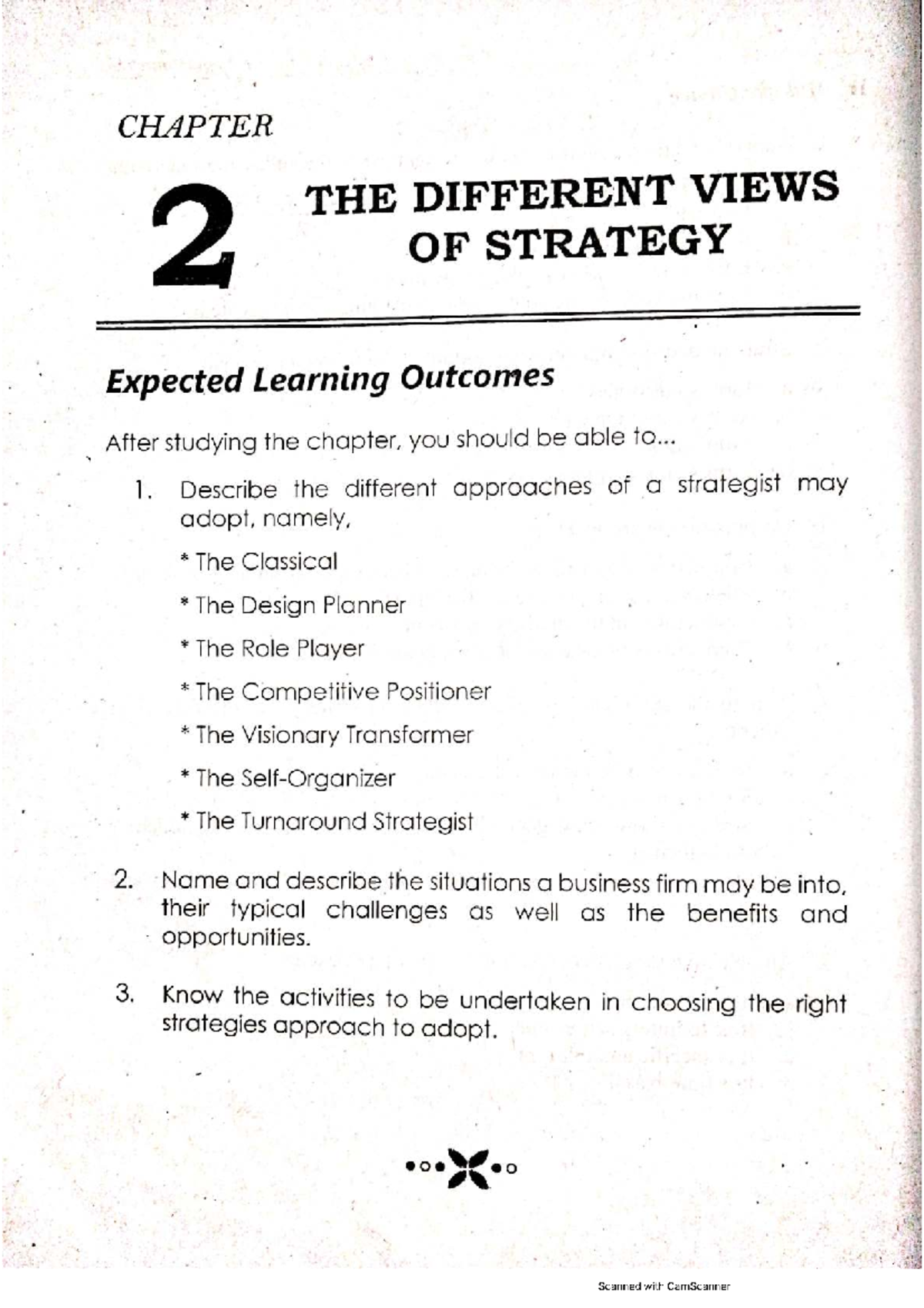 CHAPTER 2: DIFFERENT VIEWS OF STRATEGY AND APPROACHES - Studocu