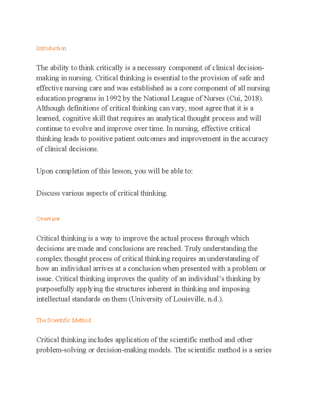 Critical Thinking in Nursing: Essential Skills for Clinical Decision ...