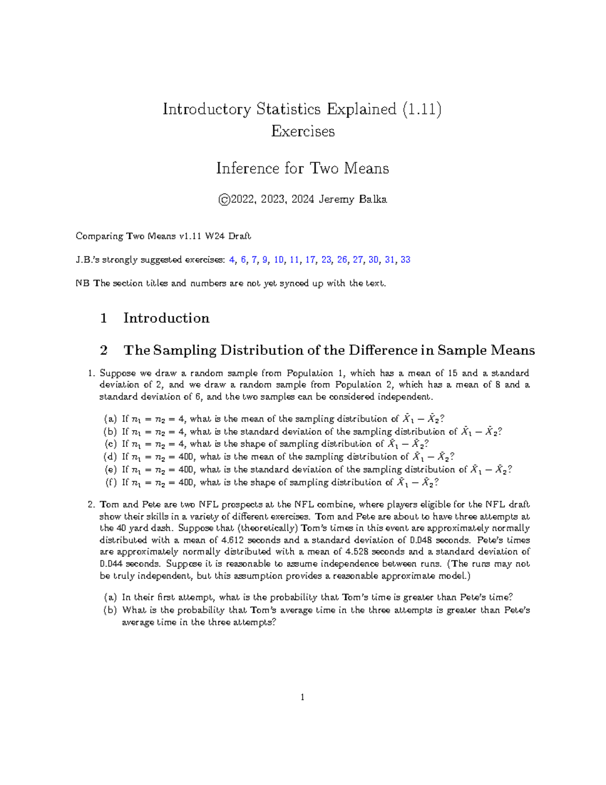 Lecture 10 - Practice: Inference for Two Means (STAT 1.11) - Studocu