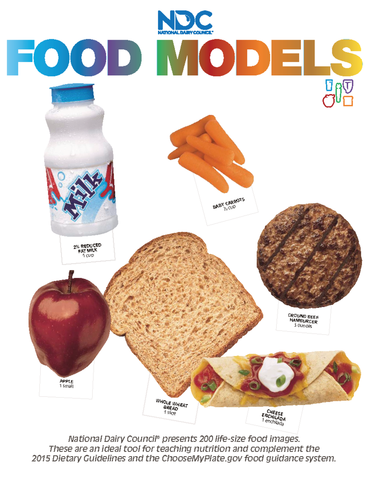 National Dairy Council Food Models Lesson Plans (Nutrition Education ...