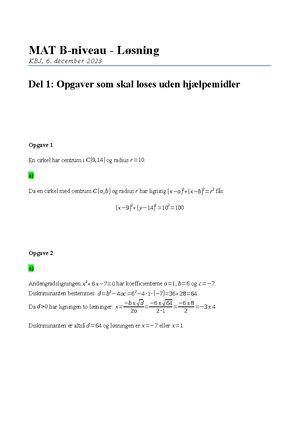Normalvektor og linjens ligning - Matematik 2 Notater - Studocu