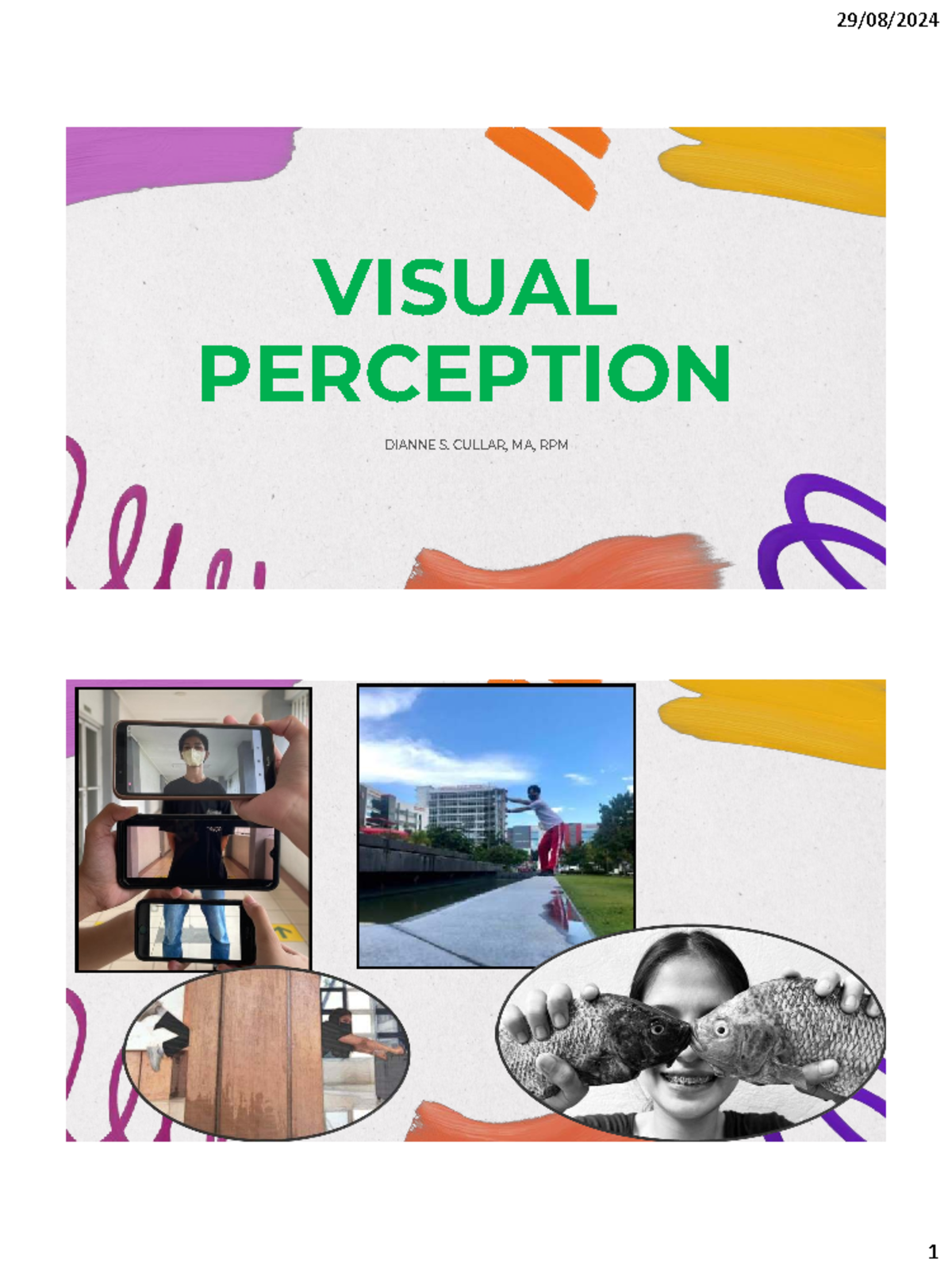 Visual Perception: Key Concepts and Theories (PSY 101) - Studocu