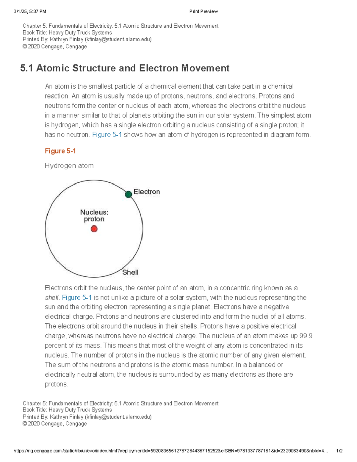 Fundamentals of Electricity: Atomic Structure & Electron Movement ...