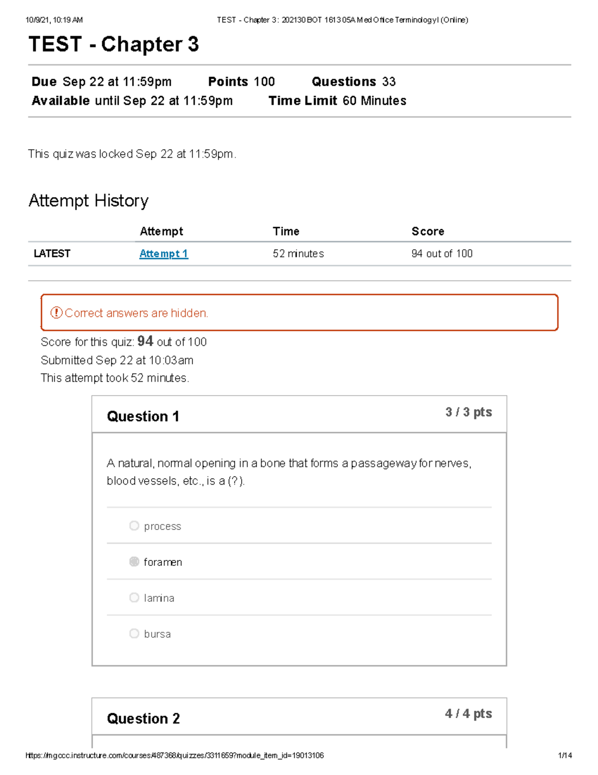 Chapter 3 Test Study Guide - TEST - Chapter 3 Due Sep 22 at 11:59pm ...