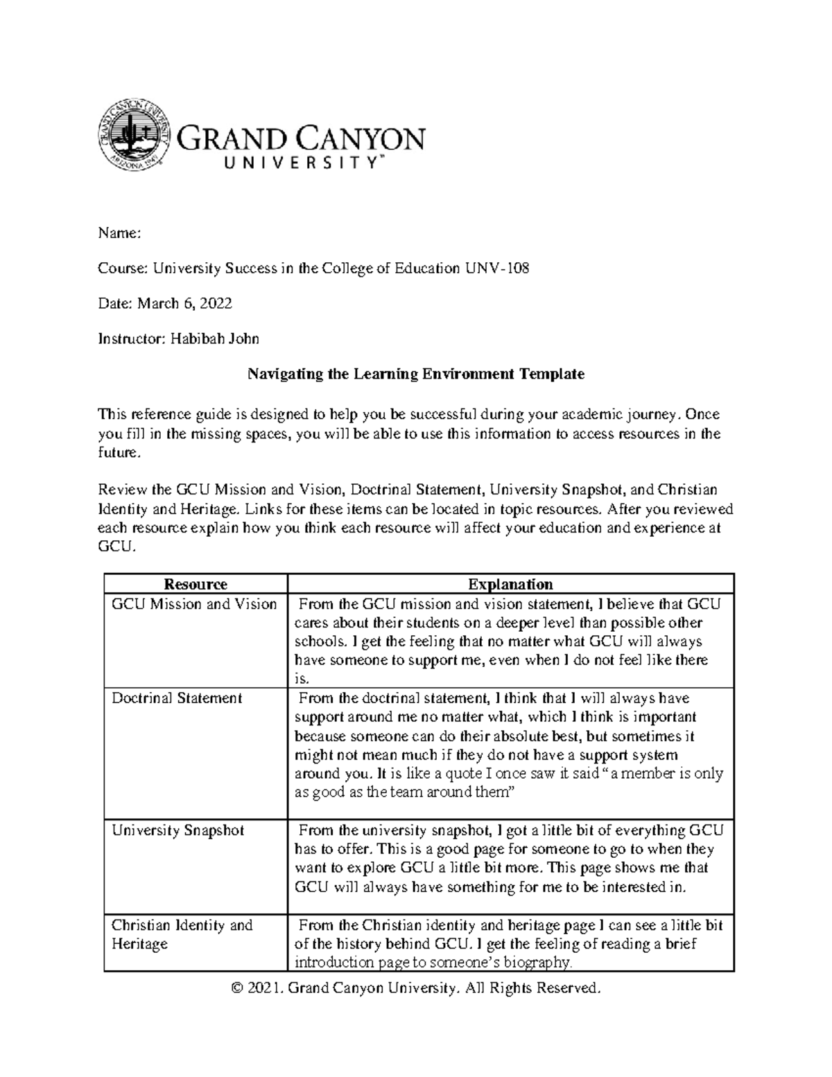 UNV108 T1 Academic Success Guide: Navigating Learning Environment - Studocu