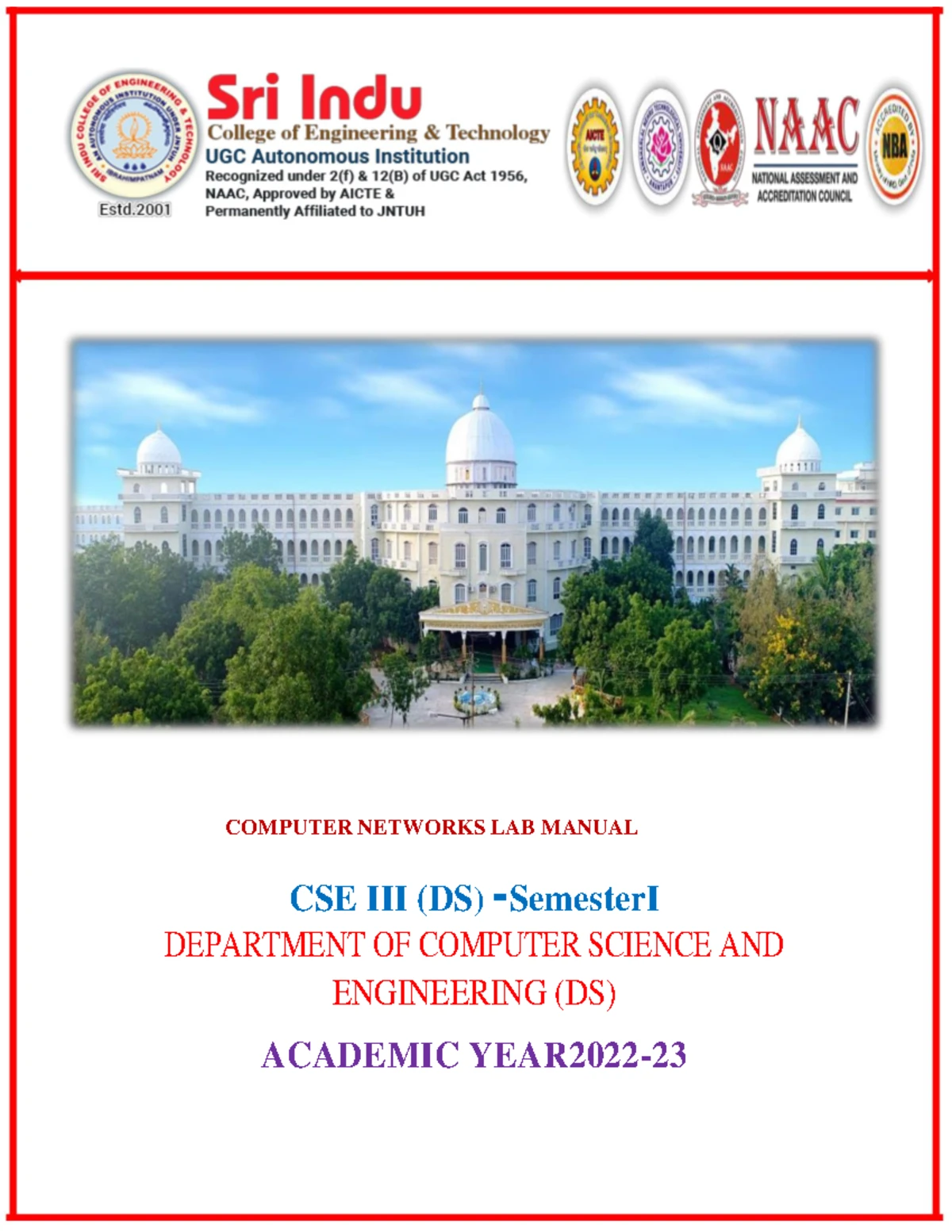 Operating system lab manual - OS LAB MANUAL IIYear-SemesterII DEPARTMENT OF CSE ACADEMICYEAR ...