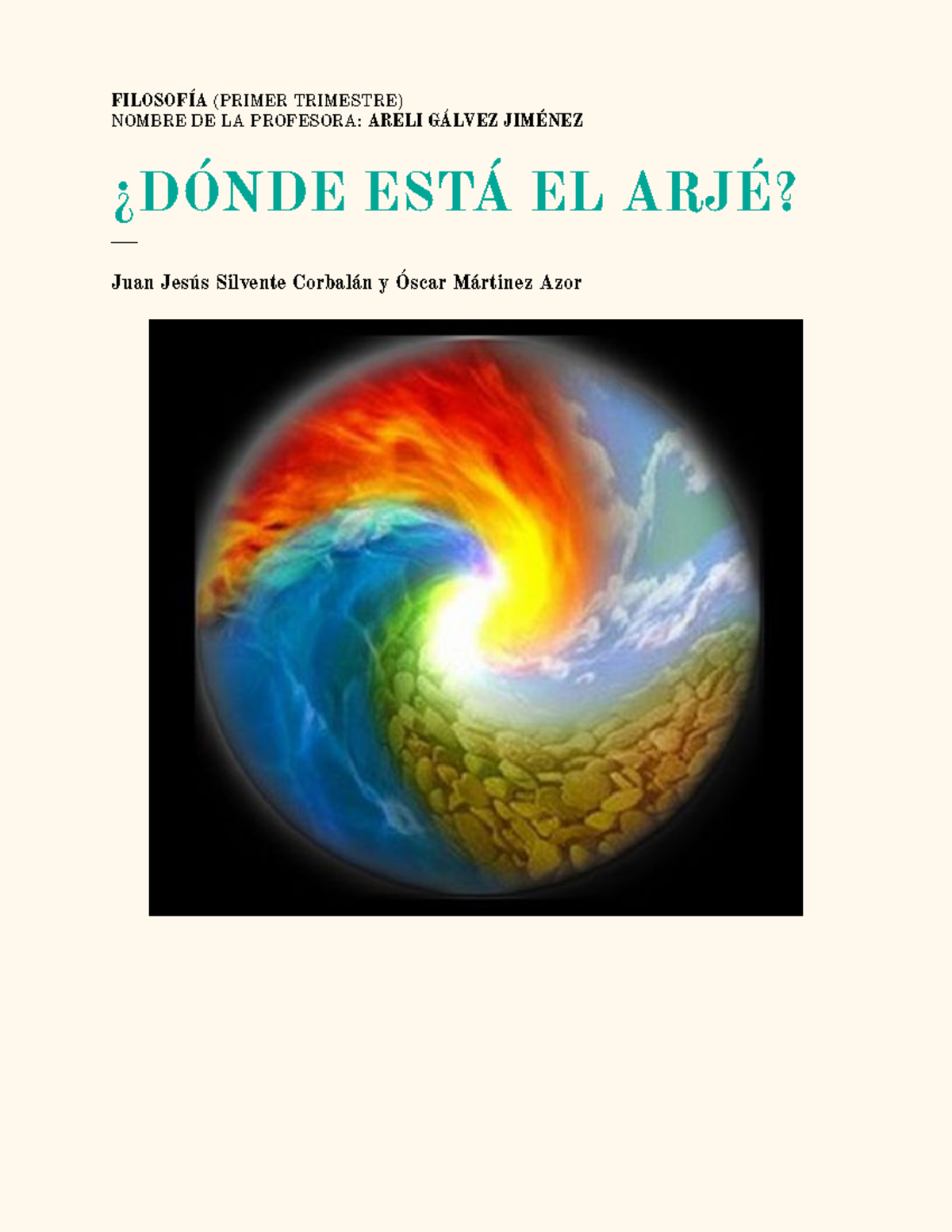 Filosofía 101: ¿Dónde Está el Arjé? Análisis de Postulados Filosóficos ...