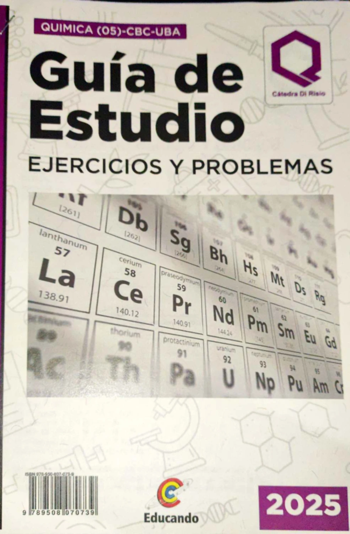 Guía de Ejercitación en Química CBC UBA - Cátedra Di Risio - Studocu