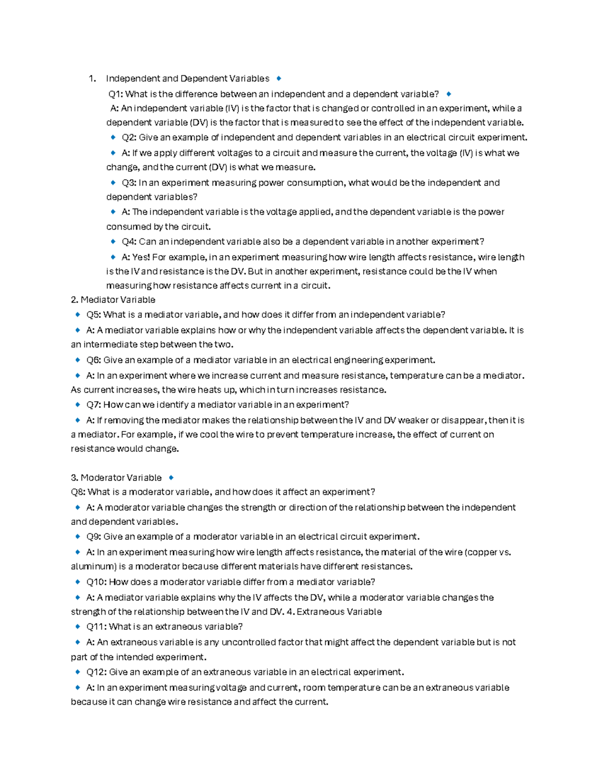 Understanding IV, DV, Mediator, Moderator, and Extraneous Variables in ...