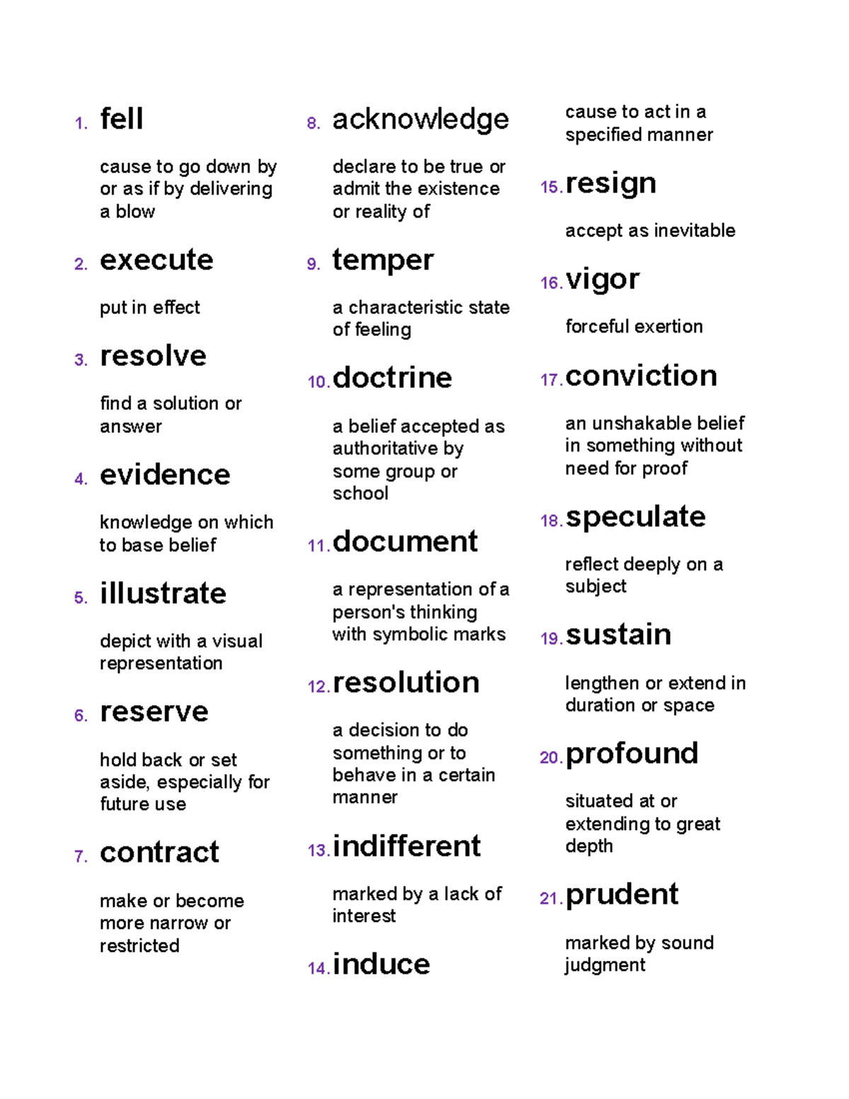 SAT Vocabulary Study Guide: Key Terms and Definitions - Studocu