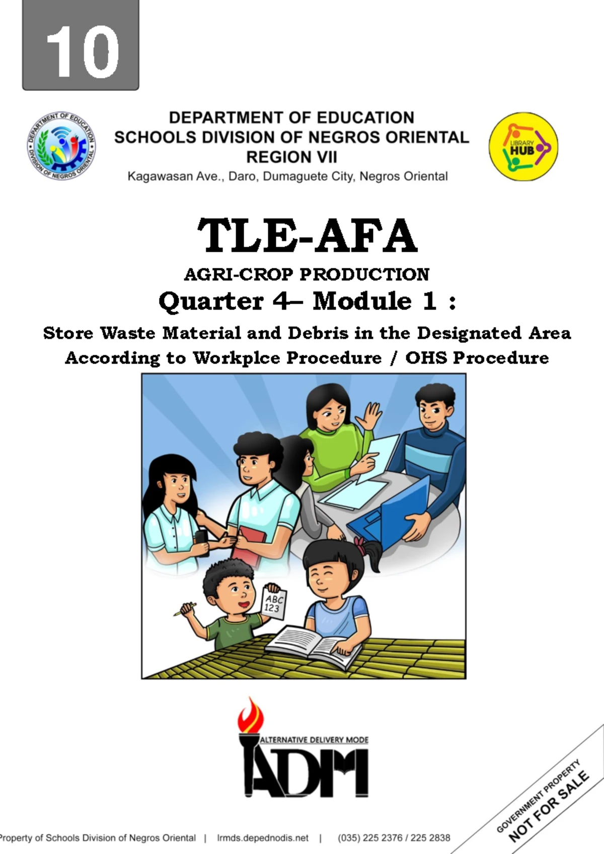 AFA AGRI CROP G10 Q4W4 - Grade 10 Crop/Horticulture - 10 10 10 TLE-AFA ...