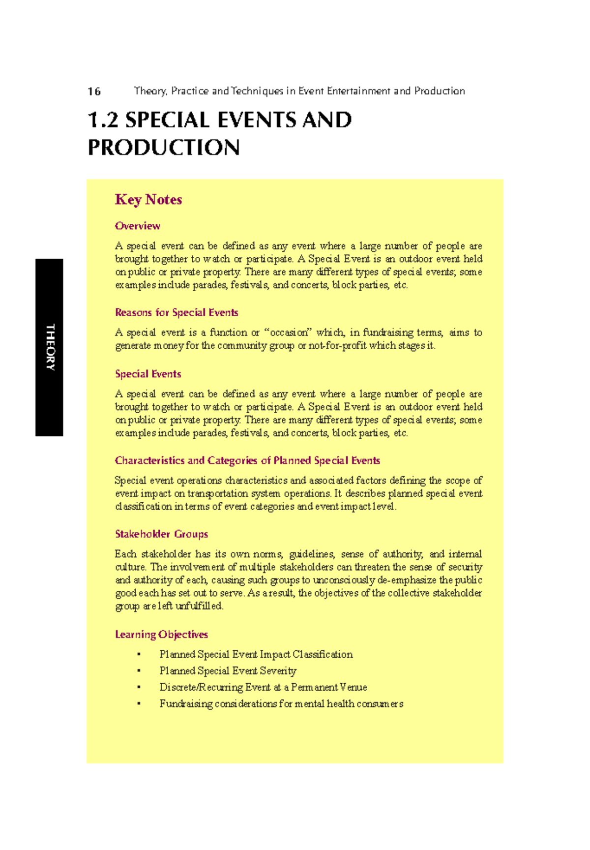 Theory and Practice of Event Entertainment (16) - Special Events ...