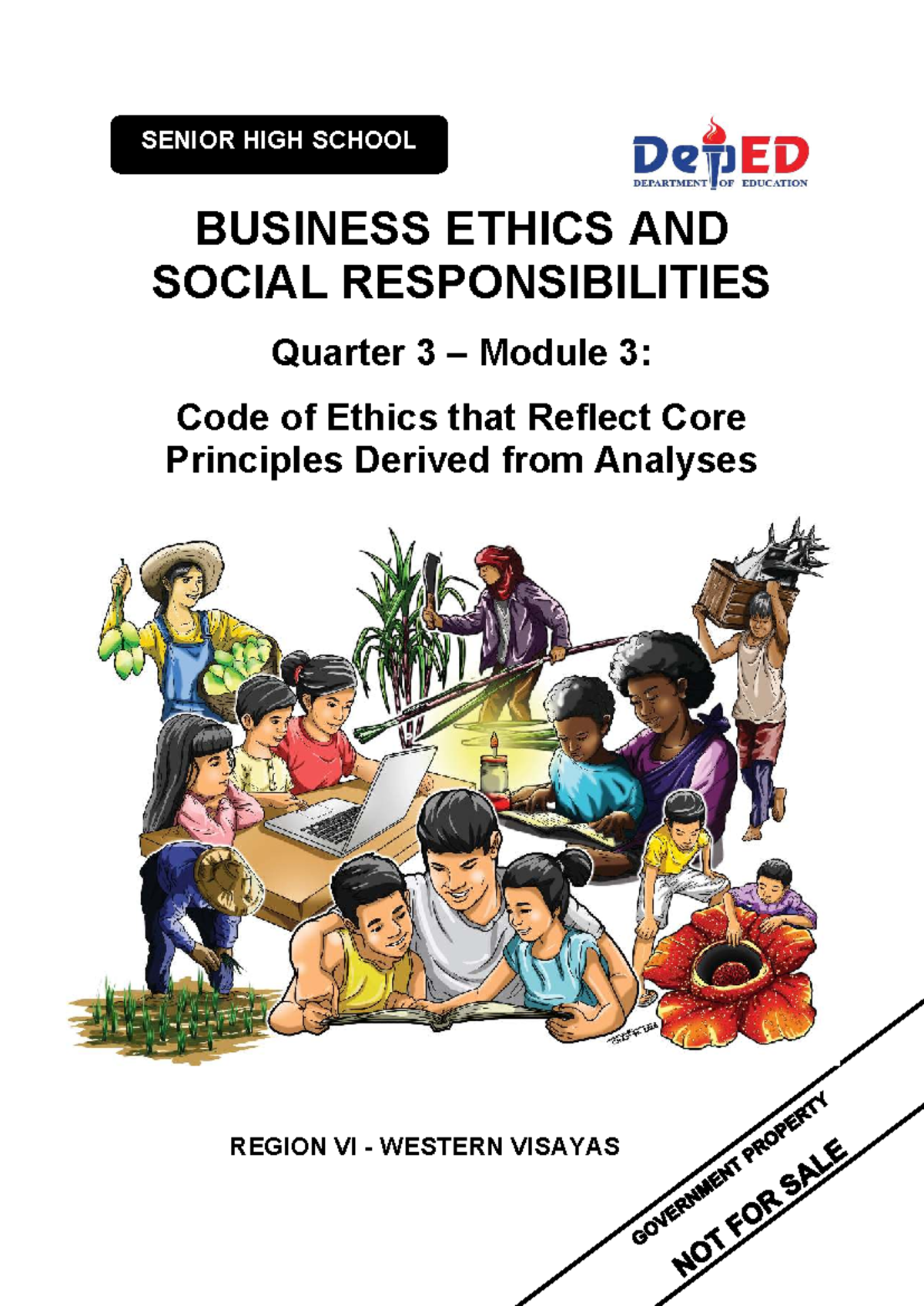Grade 12 Business Ethics & Social Responsibility Q3 Module 3: Code of ...