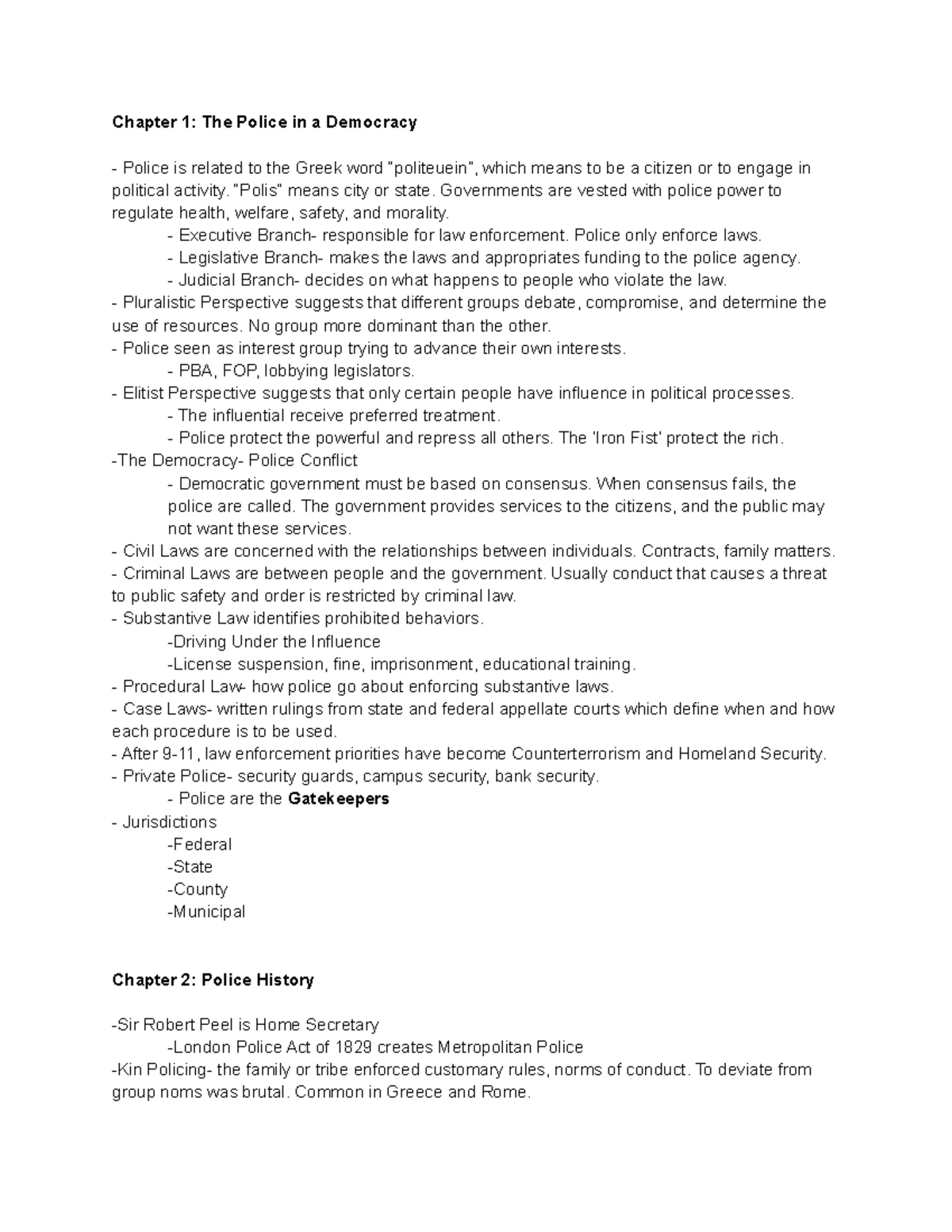 Forensic Science Lecture Notes 1 15 Chapter 1 Intro To Forensic