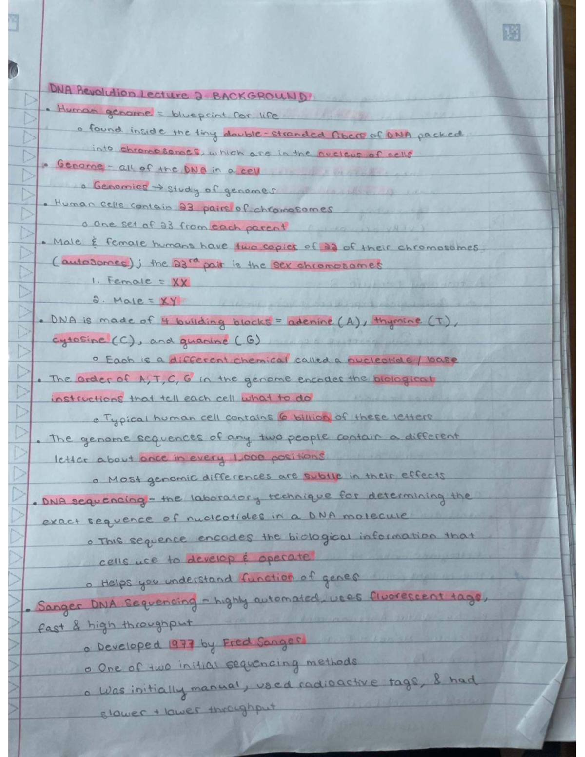 DNA Revolution Lecture: Understanding Genomics and Sequencing - Studocu